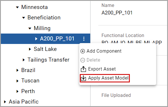 Apply Asset Model