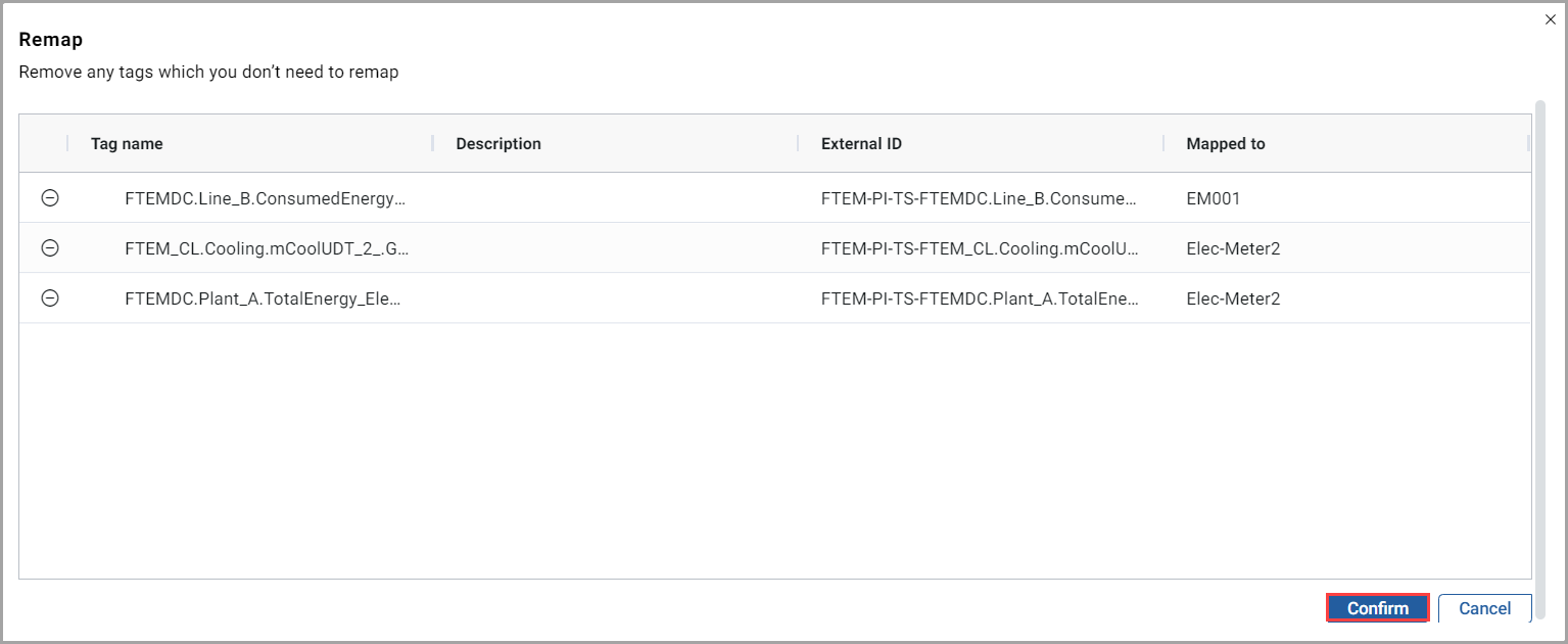 Production Meter Tag Mapping