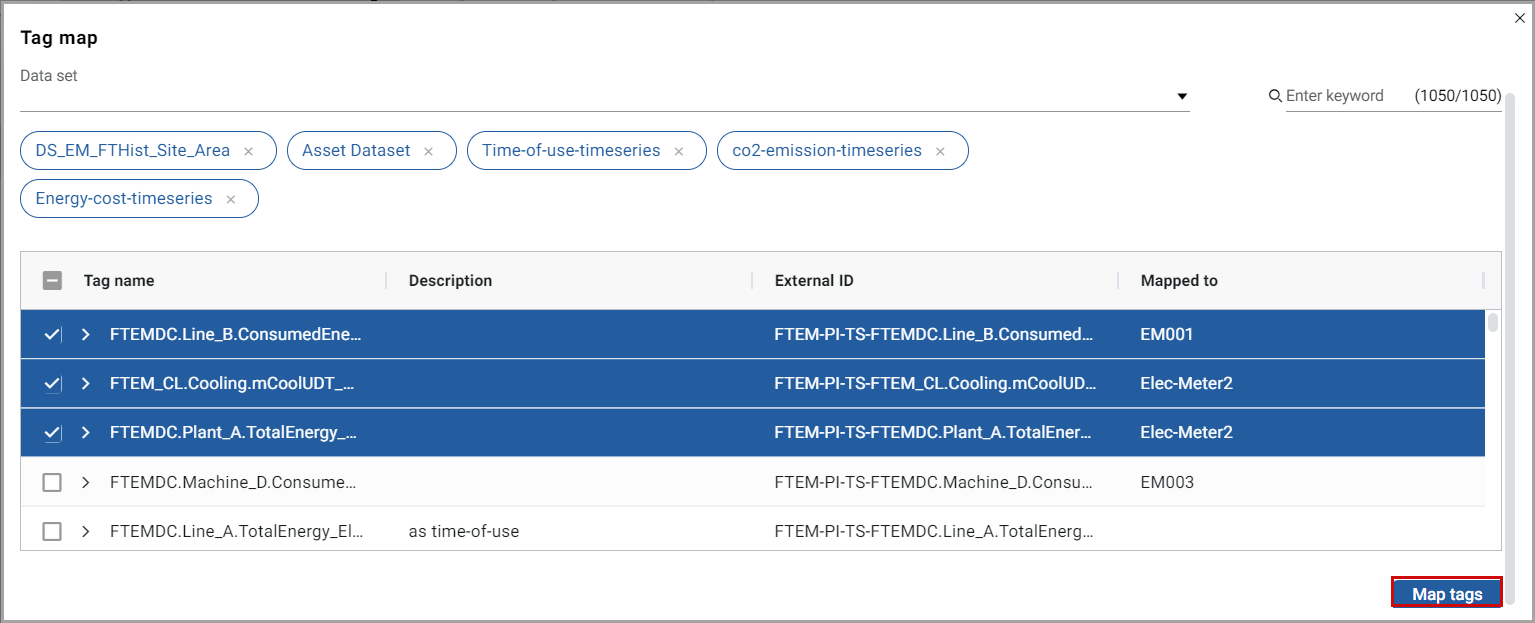 Process Value Meter Tag Mapping Process Value Meter Tag Mapping