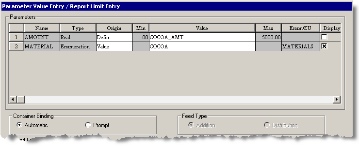 Assigning formula values