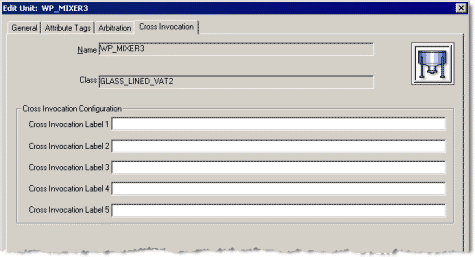 Configure cross invocation data for a unit