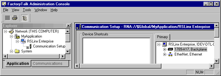 FactoryTalk Linx server path