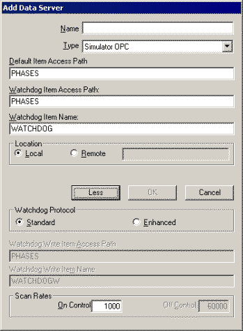 Add an OPC data server