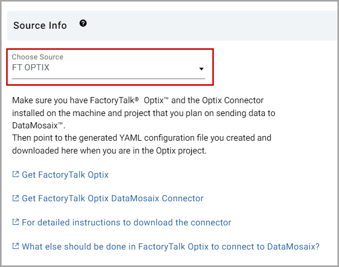 Register an FT Optix Connector