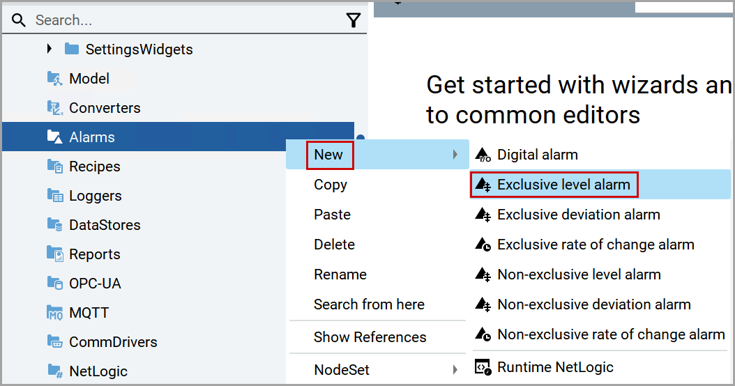 Add Alarms And Events To A Factorytalk Optix Connector