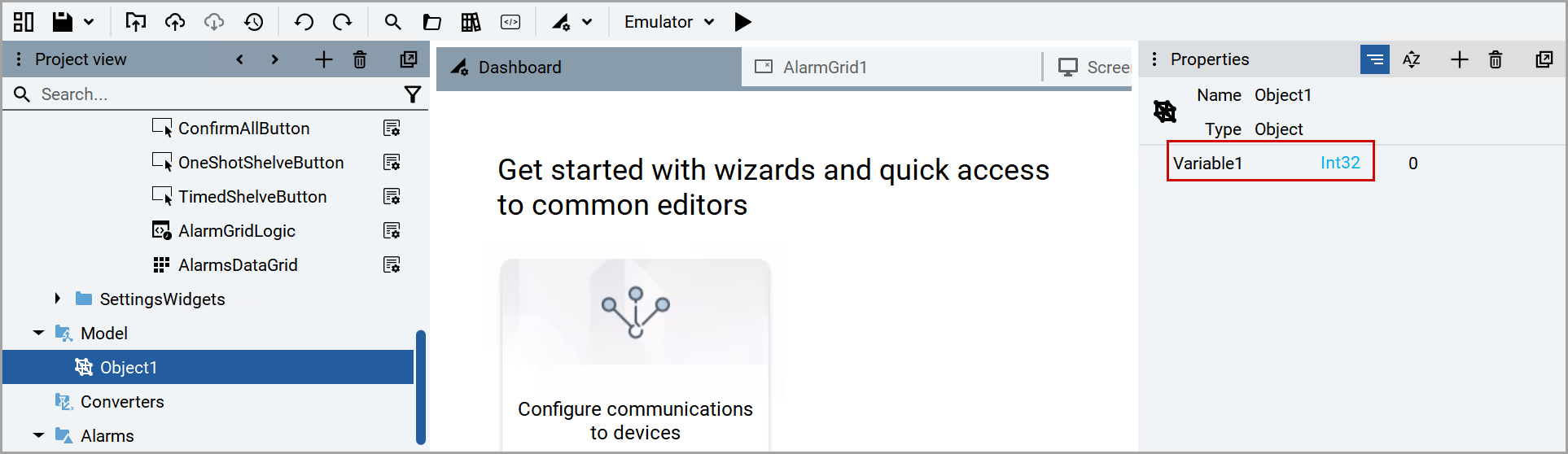Add Alarms And Events To A Factorytalk Optix Connector