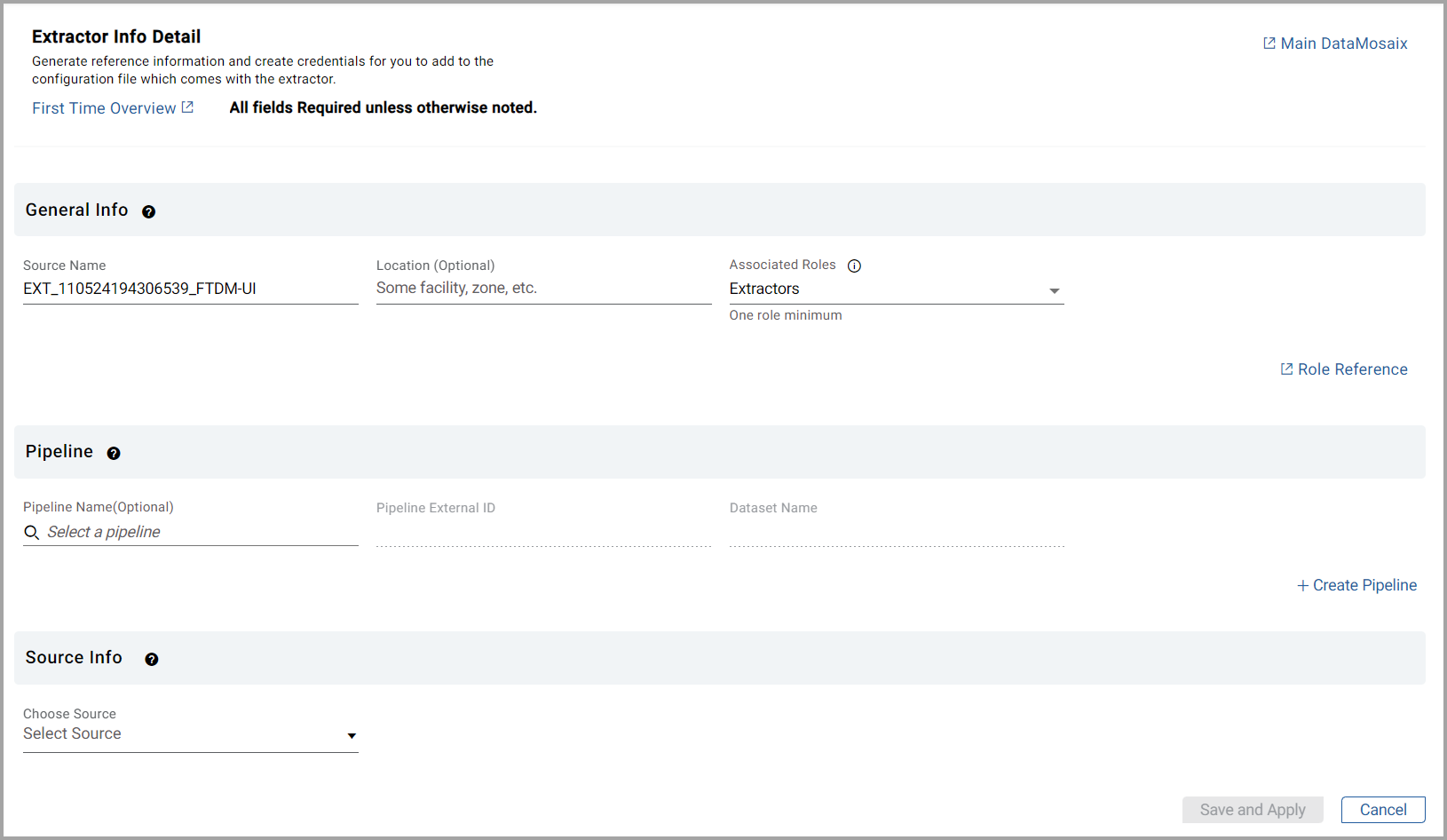 Register an FactoryTalk Historian (OSI PI) Extractor