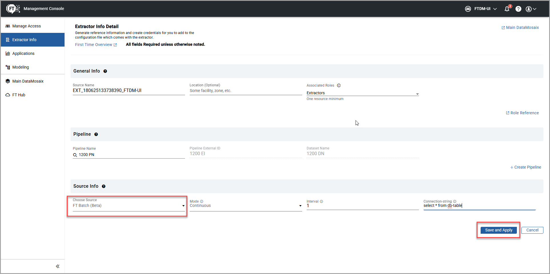 Register an FactroyTalk Batch Extractor