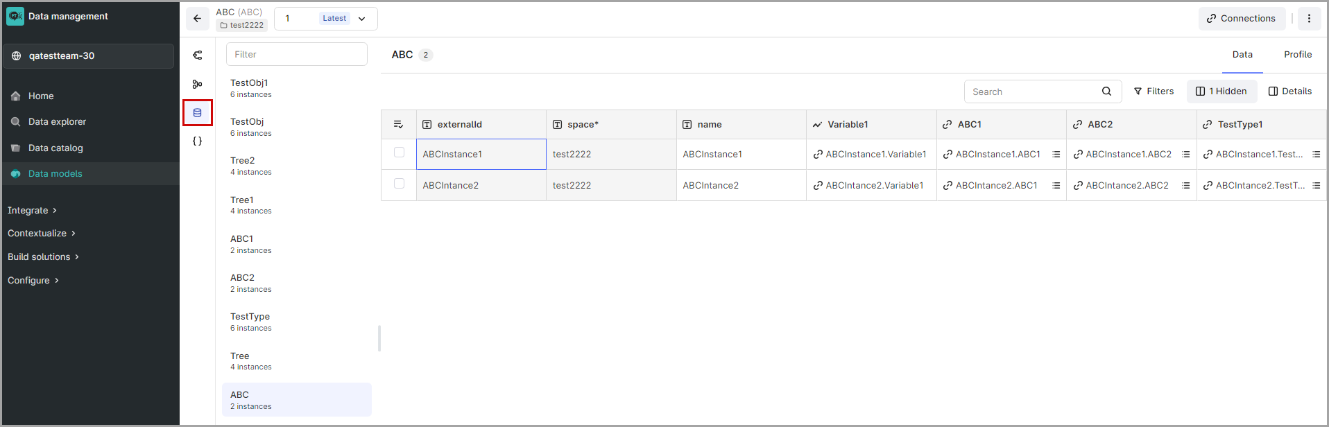 View Flexible Data Models