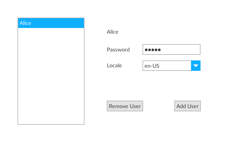 Develop a user management interface