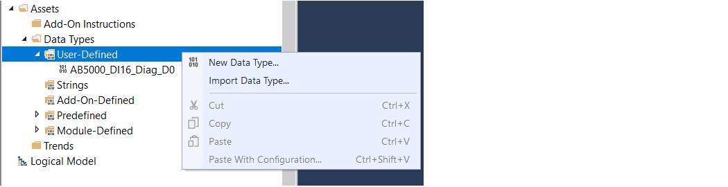 Create User-defined Diagnostic Assembly Types