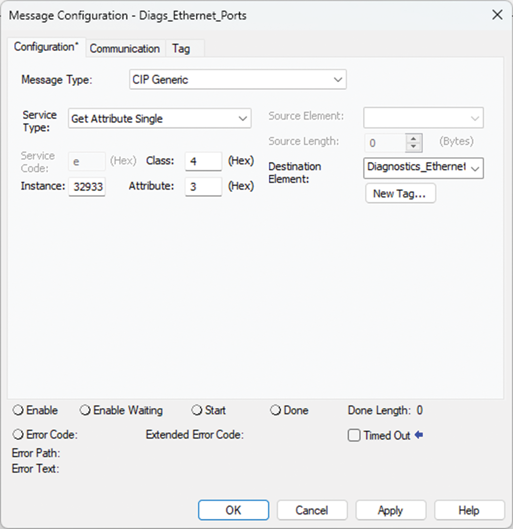 Access Diagnostic Assembly Tags