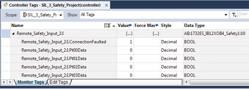 Notification in the Tag Monitor