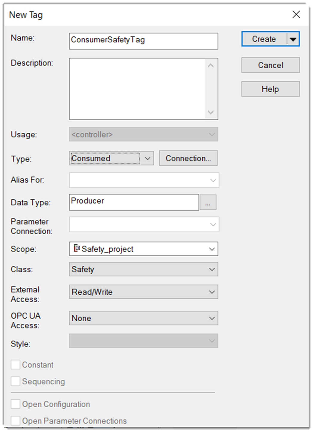 Consume Safety Tag Data