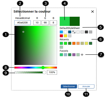 Sélecteur de couleur