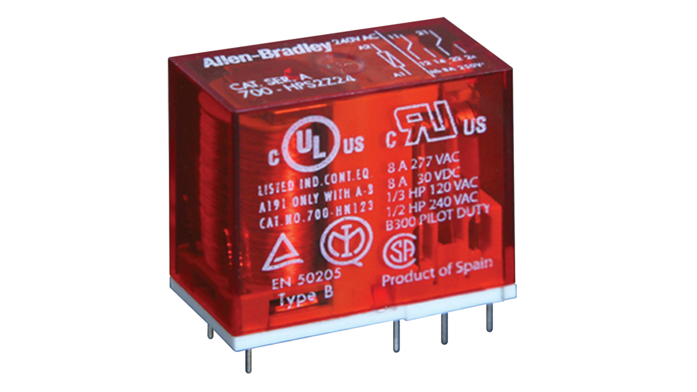 700-HPS PCB Pin Style Safety Relays | Allen-Bradley