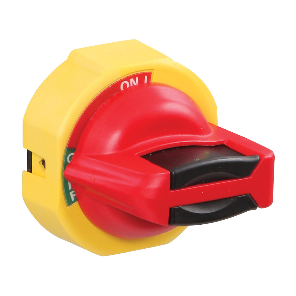 140MT-SY, Red/Yellow Door Coupling Handle - Omega Automation