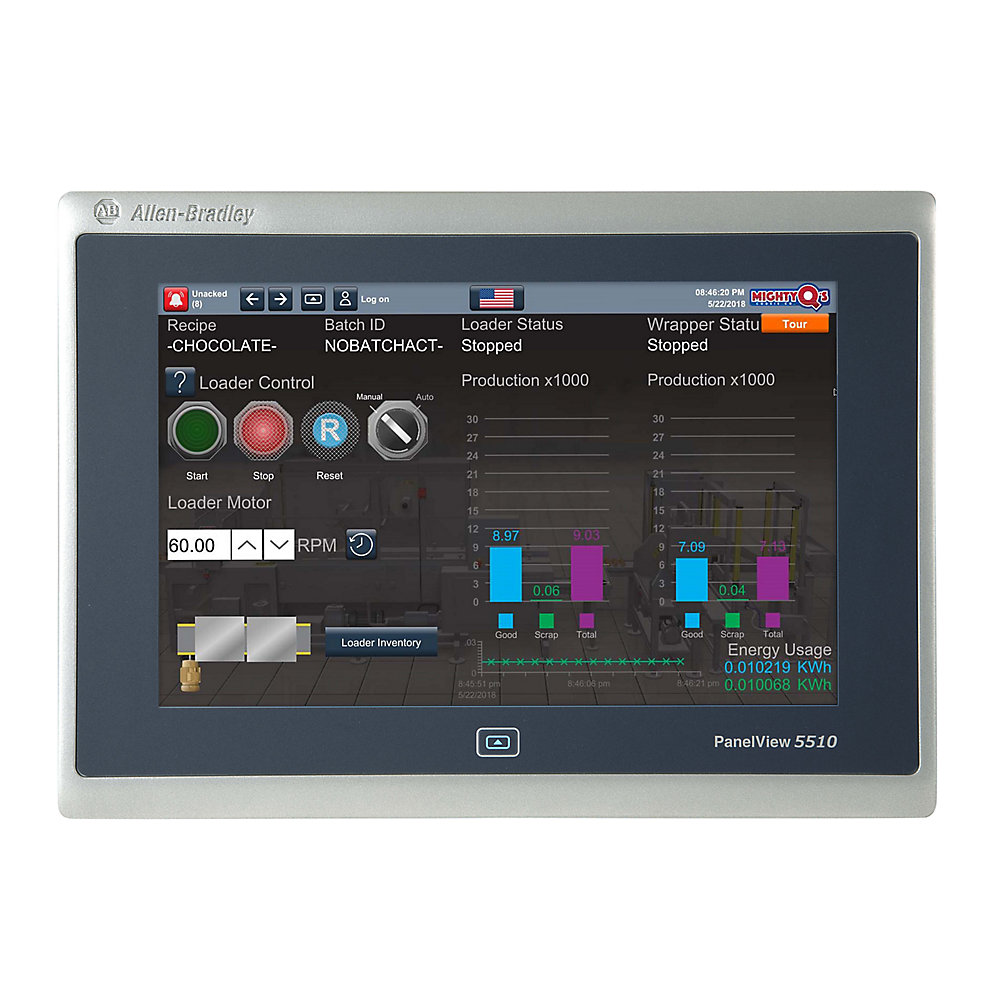 2715P-T7WD, PanelView 5510 Graphic Terminal - Omega Automation