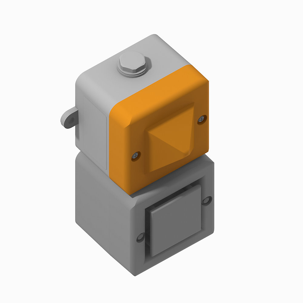 855H-BCD24BDR5, Industrial Horn 24V DC with beacon - Omega Automation