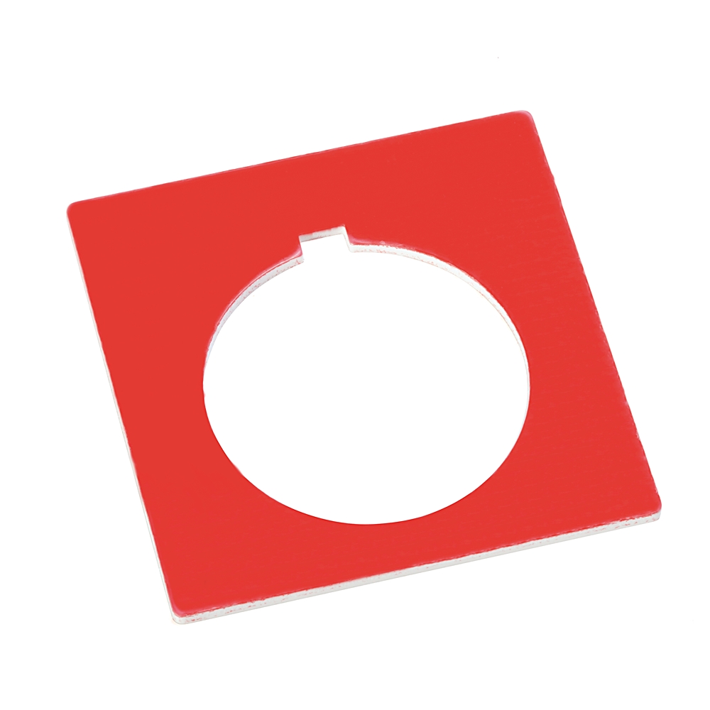 800H-W300, 30mm 800H Red Blank Legend Plate - Omega Automation